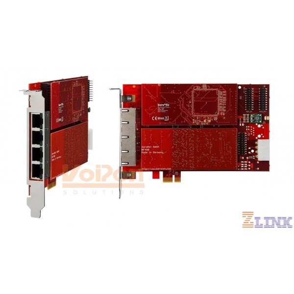 beroNet 400 BF4008FXS 8 FXO PCI Express Baseboard